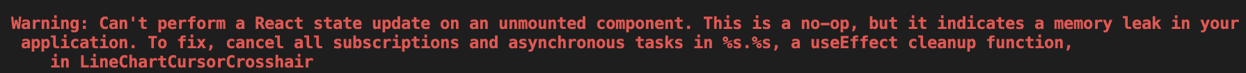 Android - Warning: Can't perform a React state update on an unmounted ...
