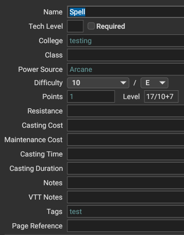 Spell Bonuses don't apply under some circumstances · Issue #604 · richardwilkes/gcs · GitHub