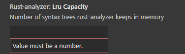 Need Default value for Lru Capacity · Issue #2789 · rust-lang/rust-analyzer · GitHub