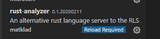 vscode extension constantly prompts for reload after cargo xtask install · Issue #3105 · rust ...