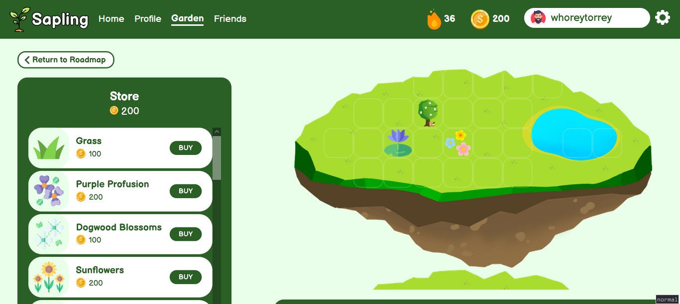 GitHub - nroh555/Sapling: A web application that provides a gamified ...