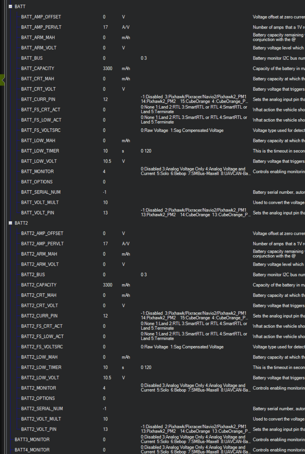 Battery voltage list causes a crash when adding it to the builder · Issue #59 · dronefleet ...