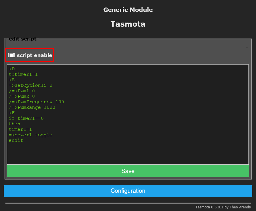 SetOption15 breaks Script execution · Issue #9324 · arendst/Tasmota ...