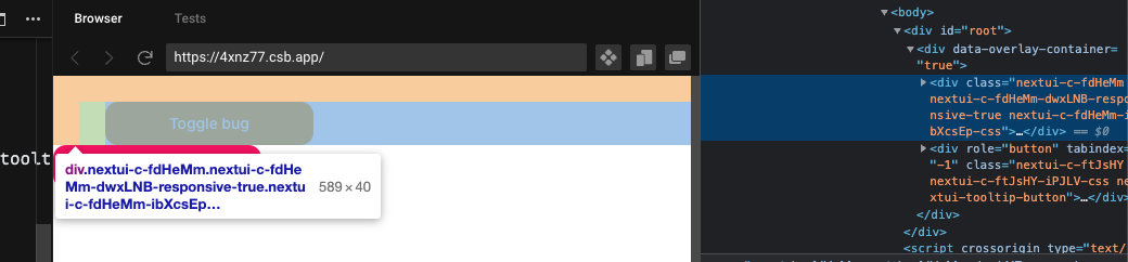 [BUG] - Components/Tooltip offset due to margin at document start · Issue #521 · nextui-org ...