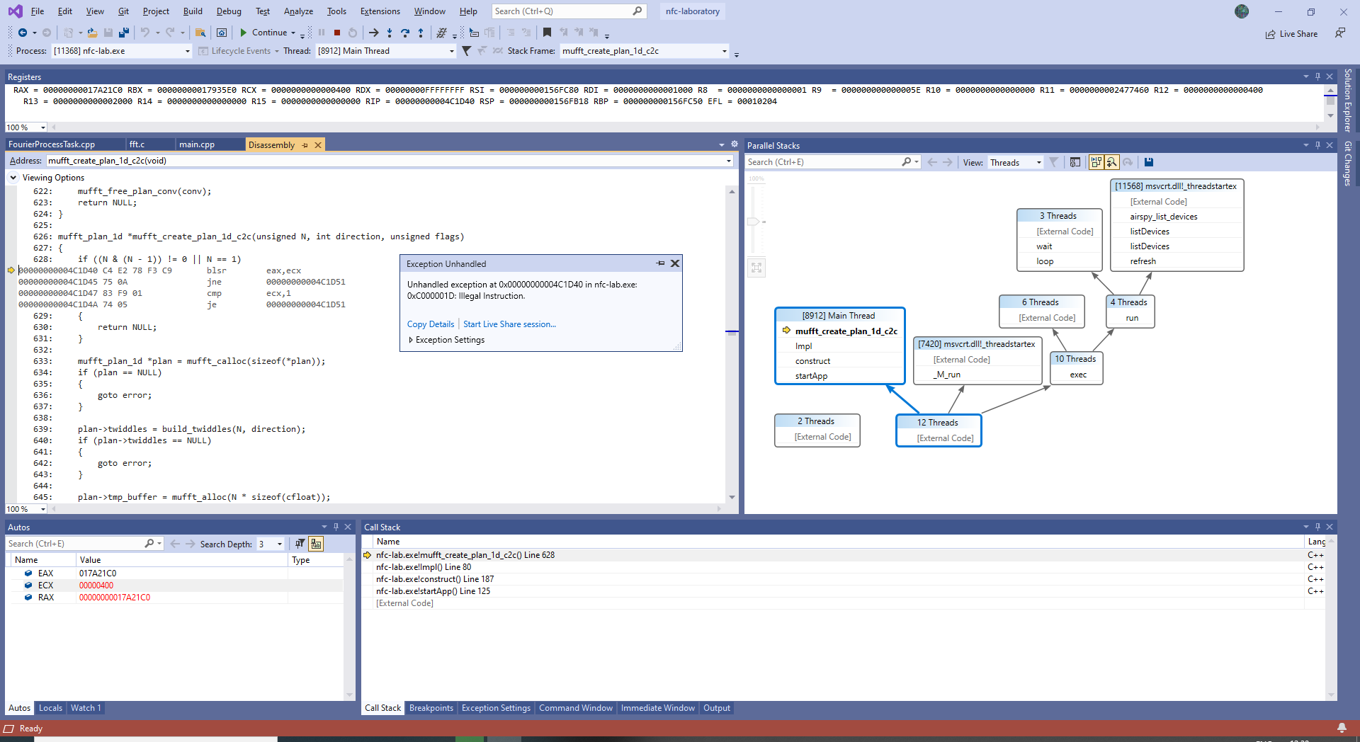 nfc-lab-2.1.0-x86_64.exe crash/exit on Windows10Pro 64bits 21H1 · Issue ...