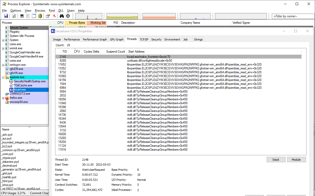 KiCad process does not exit/frozen when launching jlcpcb plugin and when KiCad is closed · Issue ...