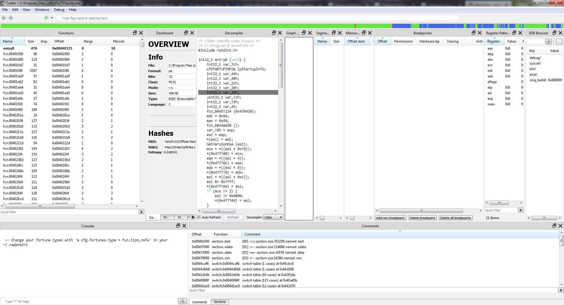 Cutter 1.9.0 Ghidra Decompiler (r2ghidra) not detected / used on some Windows10/Win7 PC · Issue ...