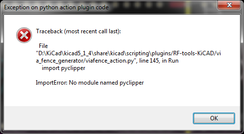 Via Fence Generator version 1.1 Error with Windows7 + KiCad 5.1.4-1 (solved workaround) · Issue ...