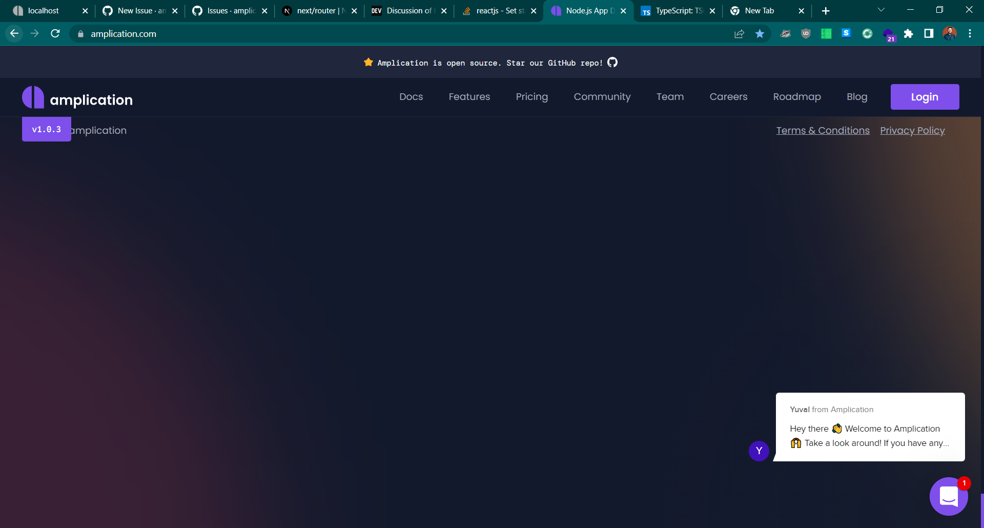 🐛 Bug Report: Page cuts off when clicking on roadmap nav link · Issue #4237 · amplication ...