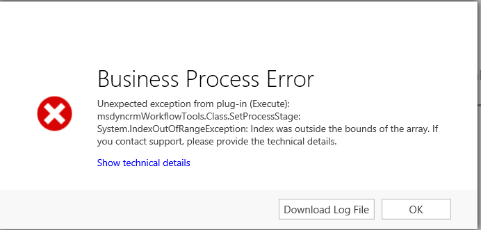Set Process Stage - Out of bounds of array · Issue #102 · demianrasko/Dynamics-365-Workflow ...