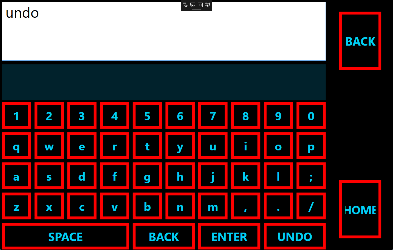 KeyboardPage: pressing the "undo" button on the keyboard enters the string "undo" into the text ...