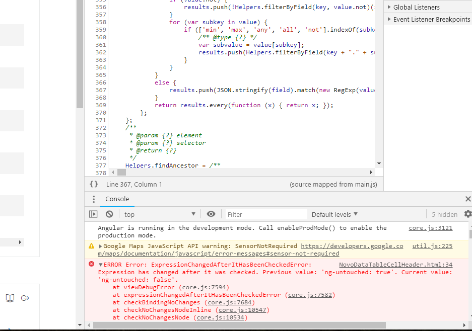 ExpressionChangedAfterItHasBeenCheckedError in data-table · Issue #866 · bullhorn/novo-elements ...