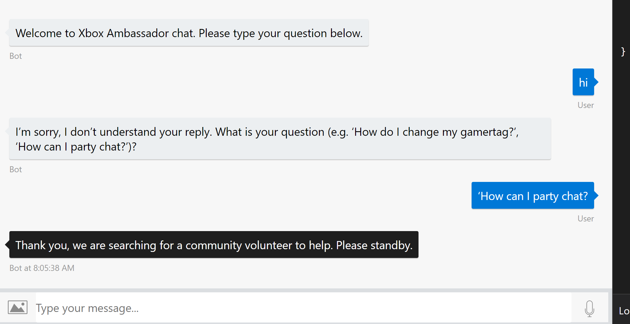 [skype] Bot Dialog Works Great In Emulator But Dies In Skype · Issue 3925 · Microsoft