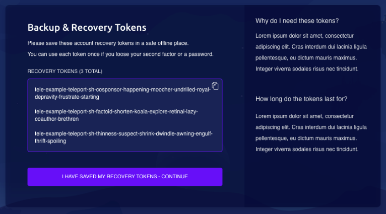 Recovery flow UI · Issue #335 · gravitational/webapps · GitHub