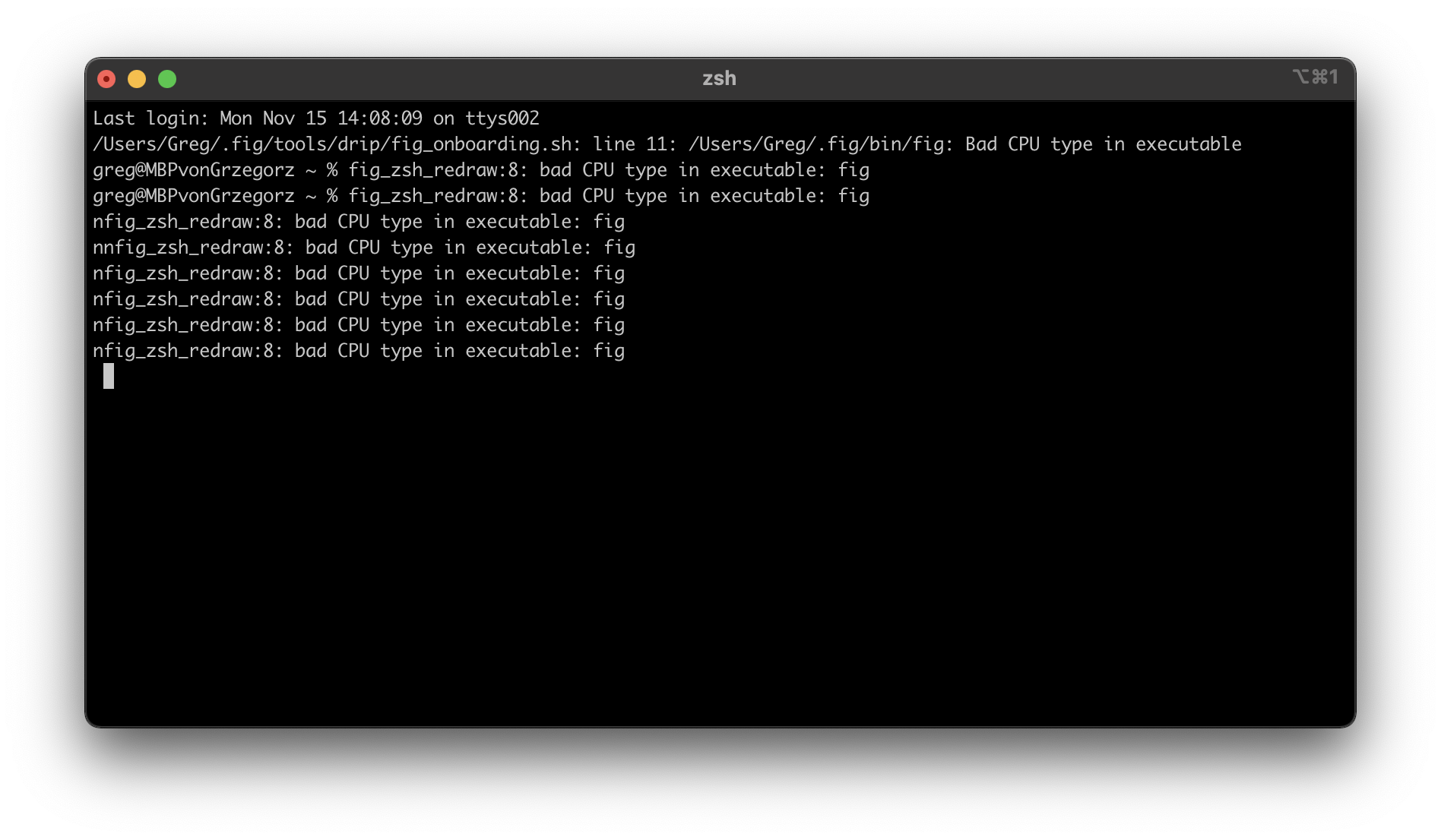 M1 / Arm: Bad CPU type · Issue #724 · withfig/autocomplete · GitHub