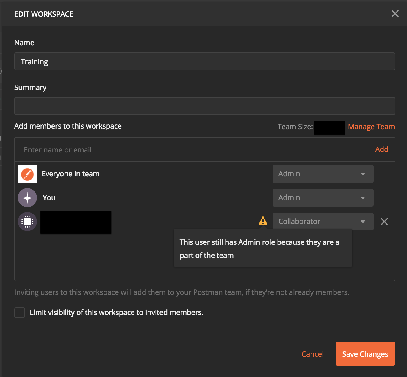 Need Administrators to have special privileges for Postman Elements to ...