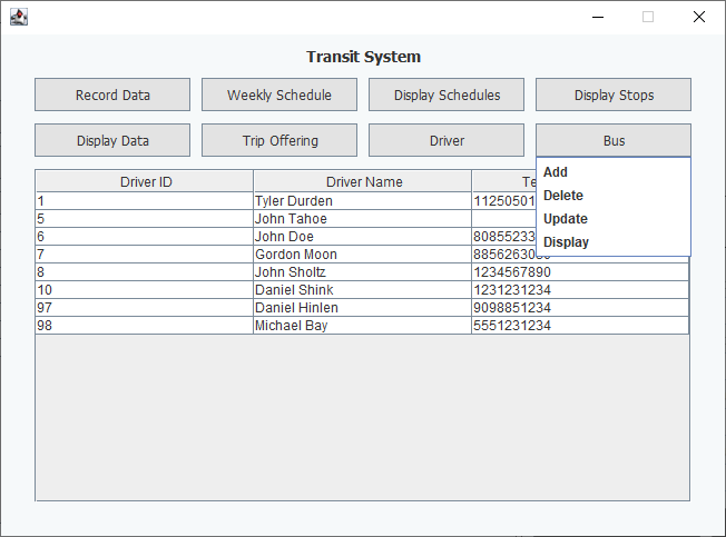 GitHub - NoleSerrano/Transit-System: Transit System
