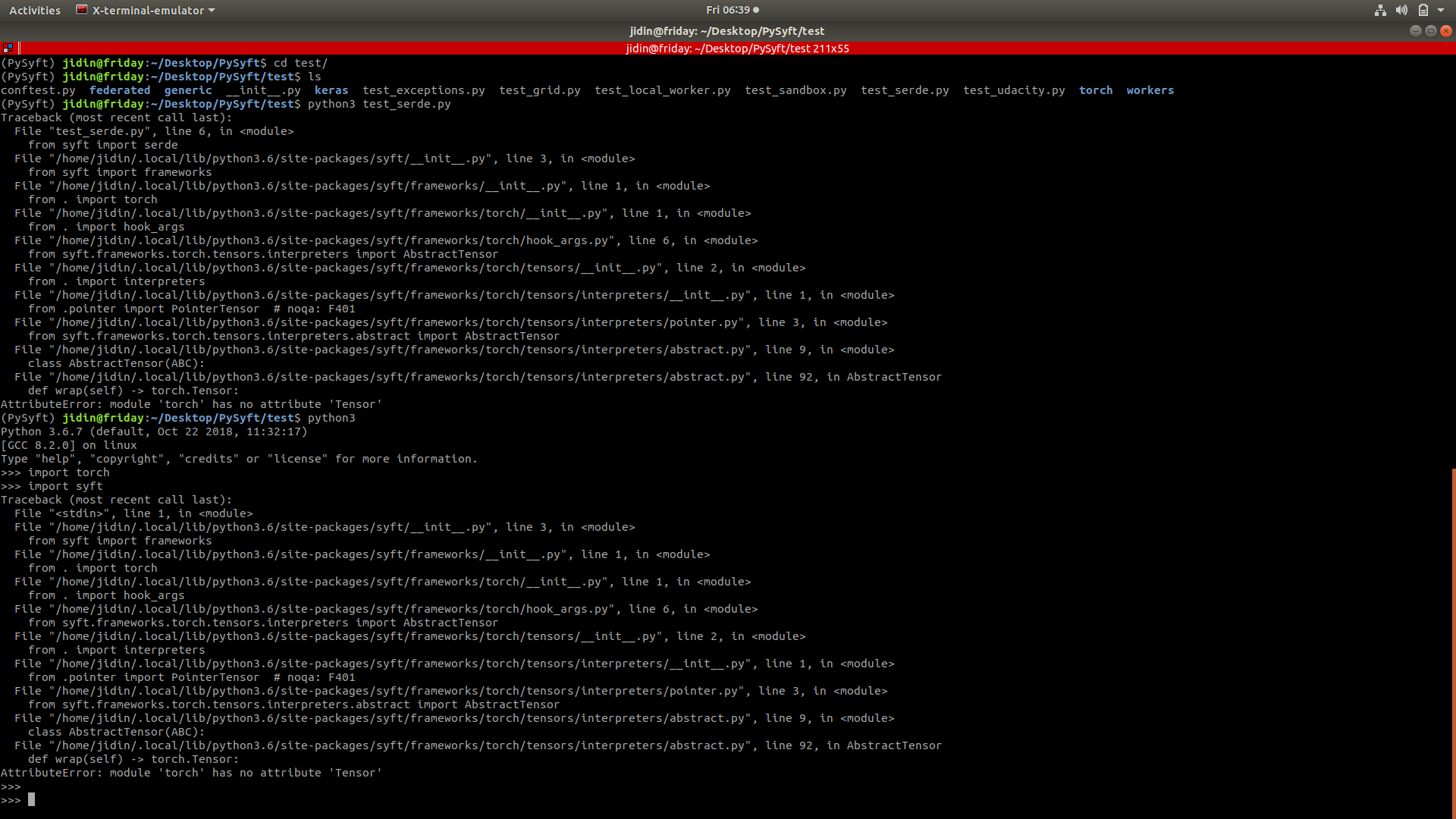 Unable To Run Unit Tests · Issue 2198 · Openminedpysyft · Github