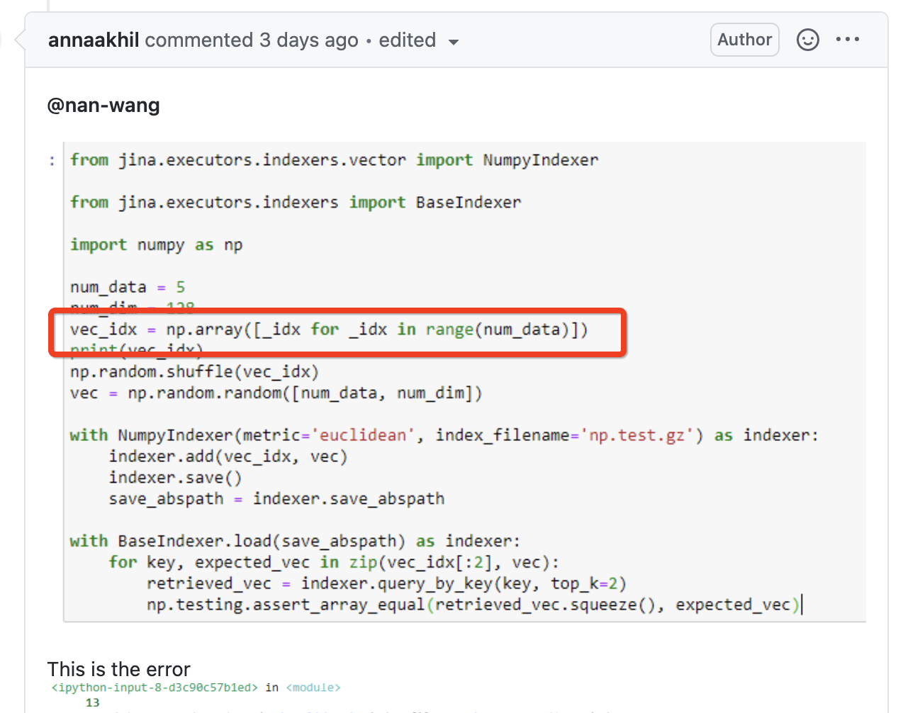 Storing Vectors · Issue #1827 · jina-ai/serve · GitHub