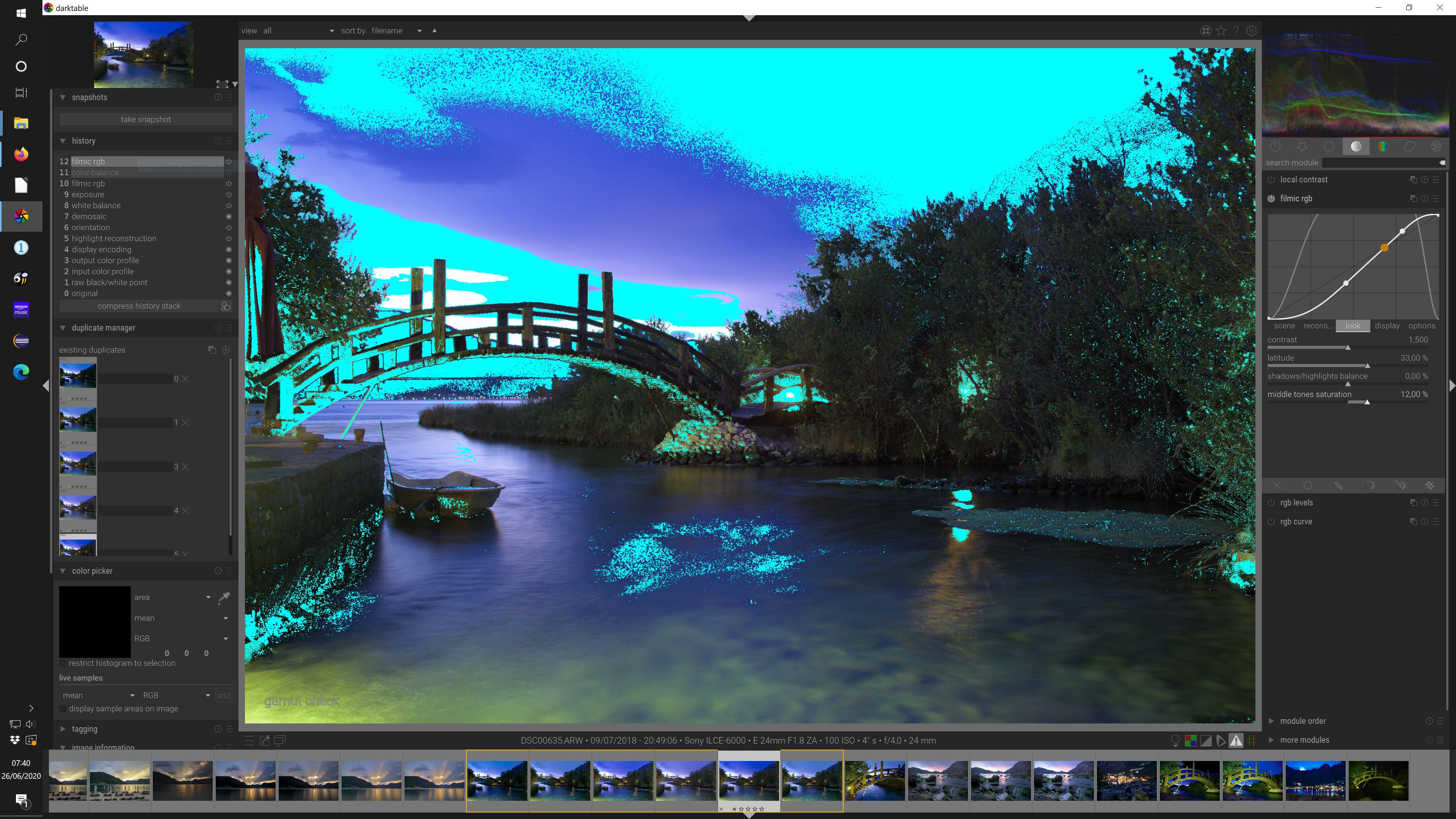 Filmic v4: "middle tones saturation" pushes colors out of gamut ...