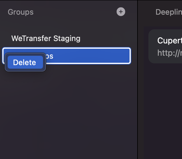 Allow deleting a deeplinks group using a visual button · Issue #156 · AvdLee/RocketSimApp · GitHub
