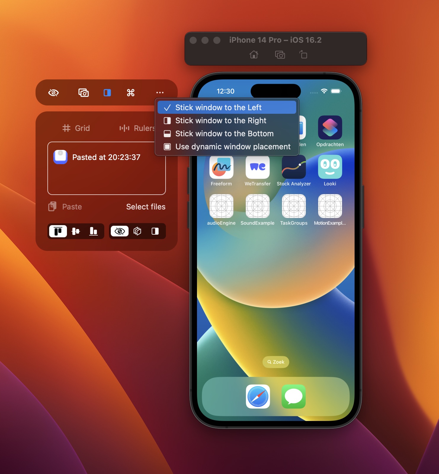 Allow overlay to be on the left of the simulator · Issue #166 · AvdLee/RocketSimApp · GitHub