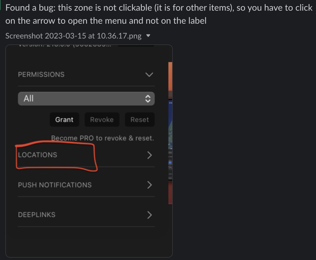 Section Header Of Quick Actions Is Not Tappable · Issue 305 · Avdleerocketsimapp · Github