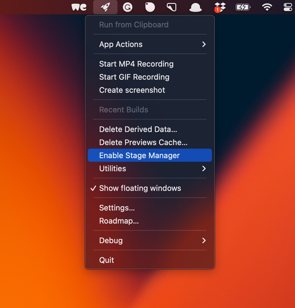 Allow enabling stage manager · Issue #203 · AvdLee/RocketSimApp · GitHub