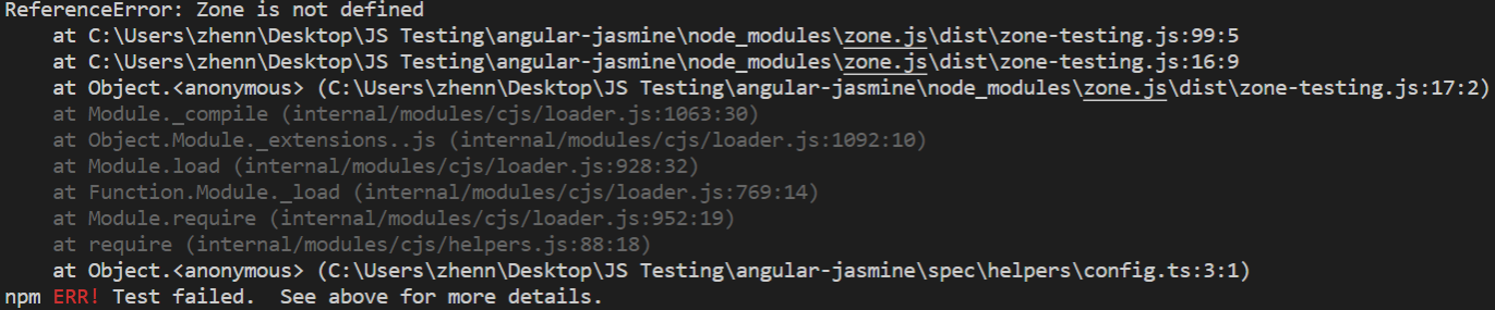 Issue When Running Tests On Angular Web App Using Serenityjs Jasmine · Issue 831 · Serenity