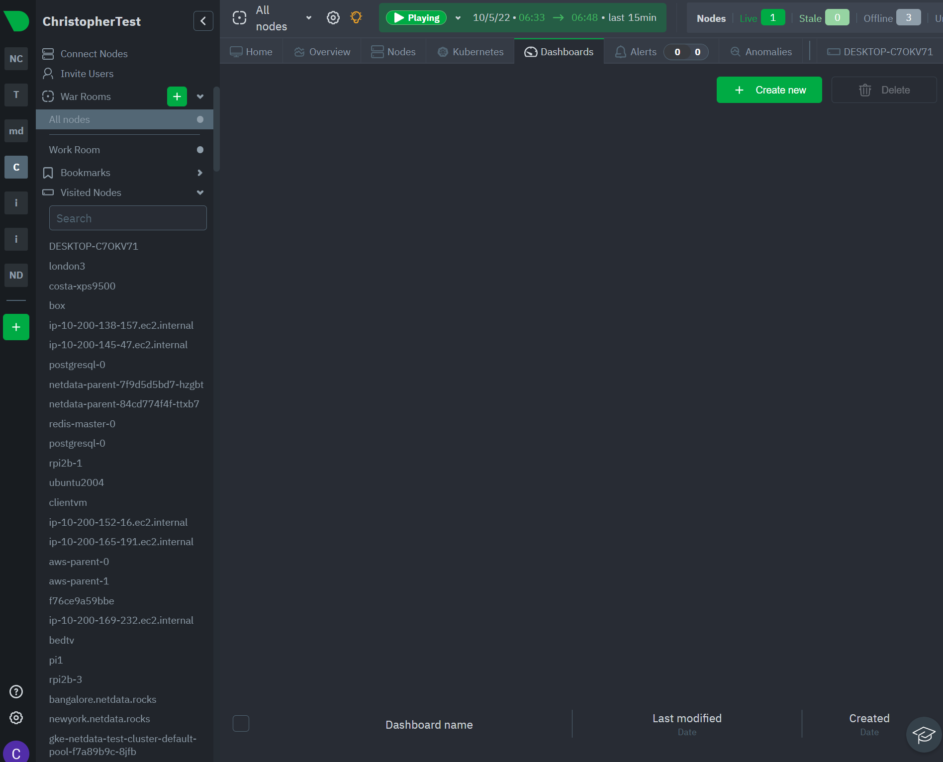 [Bug]: Dashboards table appears at the end of the screen when no dashboards exist · Issue #607 ...