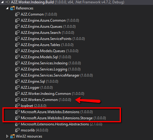 No job functions found when using ProjectReference/PackageReference in some projects, version 3 ...