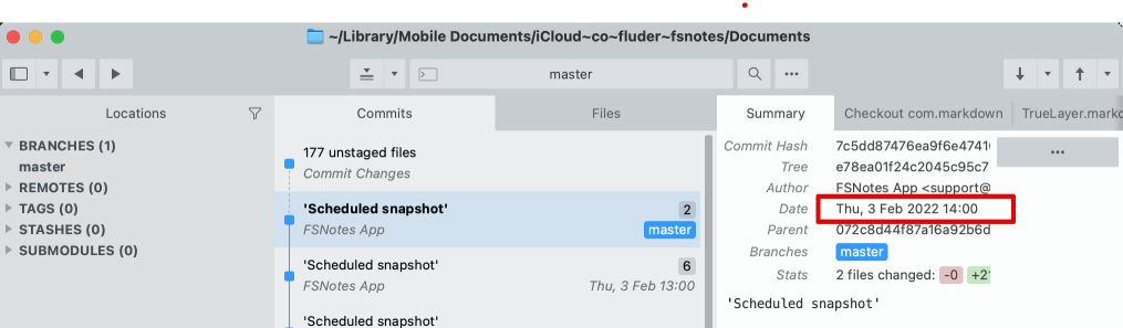 Git history broken? · Issue #1301 · glushchenko/fsnotes · GitHub