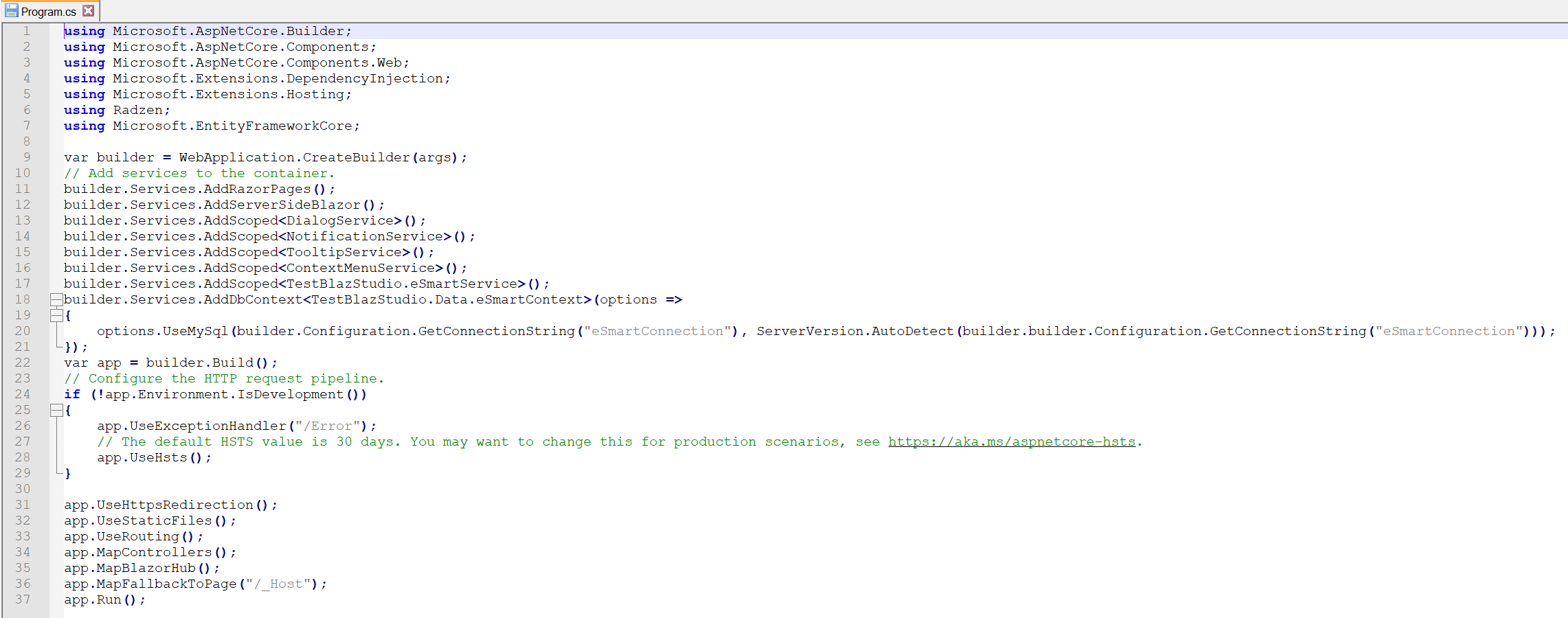 Cannot establish MySQL connection · Issue #50 · radzenhq/radzen-blazor-studio · GitHub