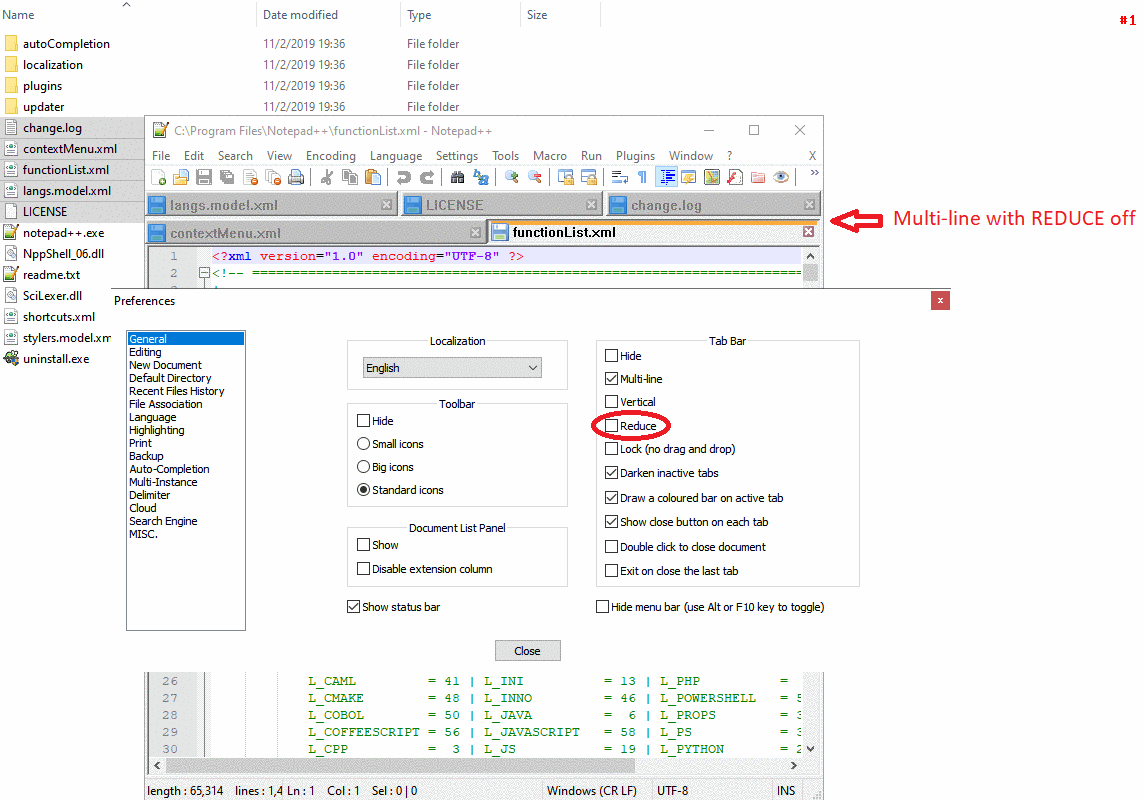Erroneous Multi-line tab single row click/drag tab swap · Issue #6273 · notepad-plus-plus ...