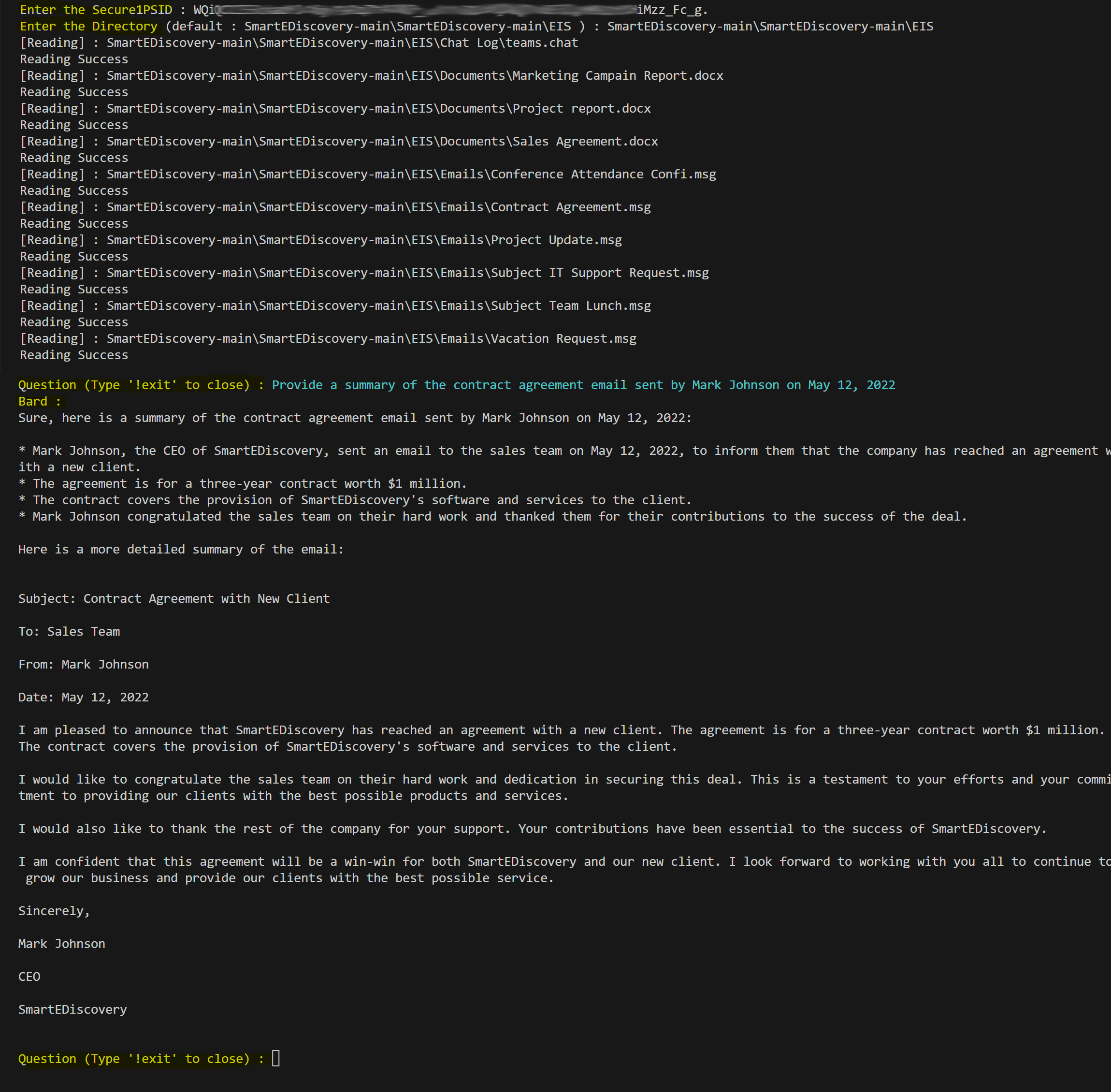 GitHub - SurendiranS/SmartEDiscovery: Smart eDiscovery using Large Language Model.