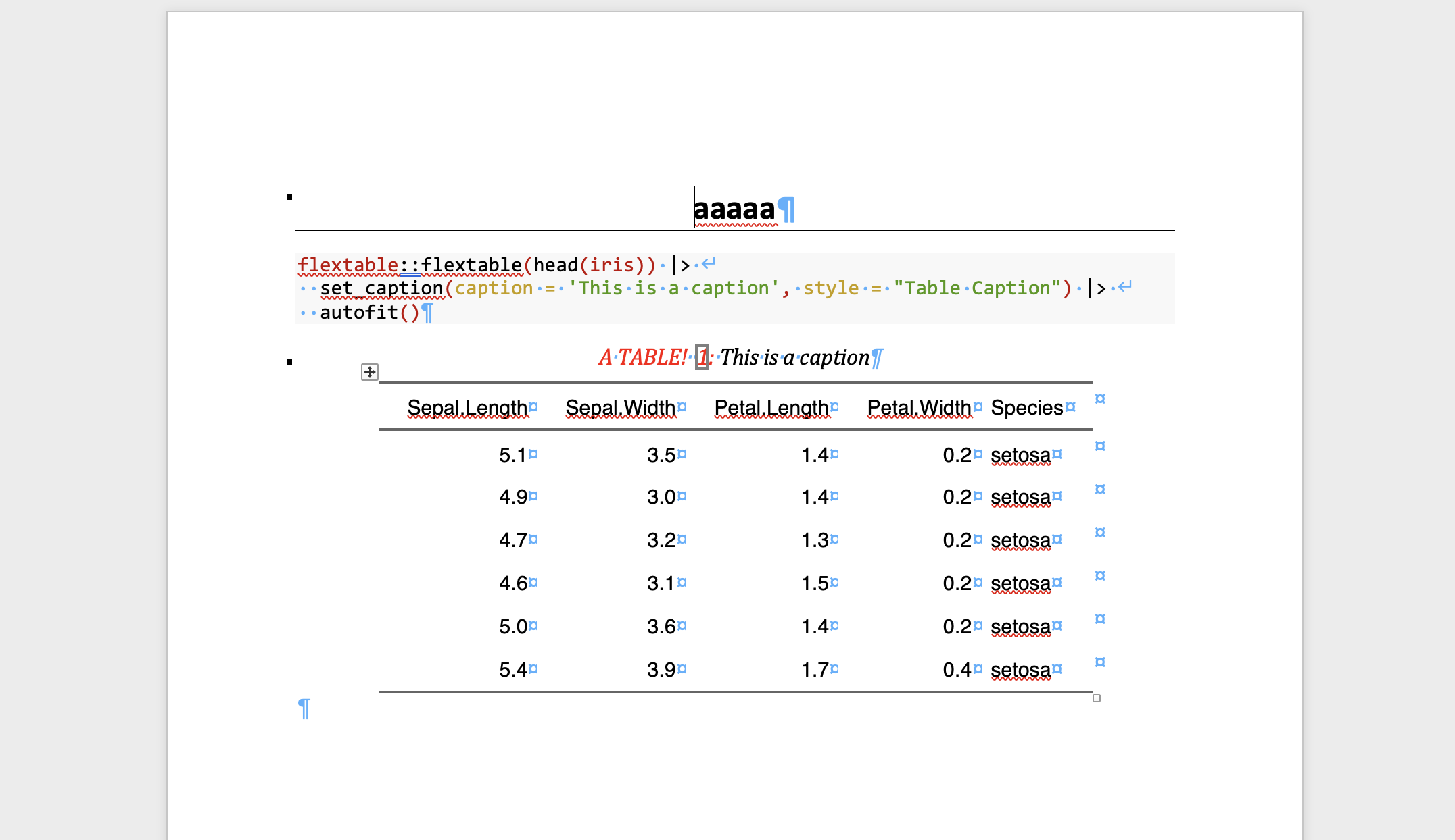 V 0 8 3 Not Applying Caption Options From Yaml Header · Issue 496 · Davidgohel Flextable