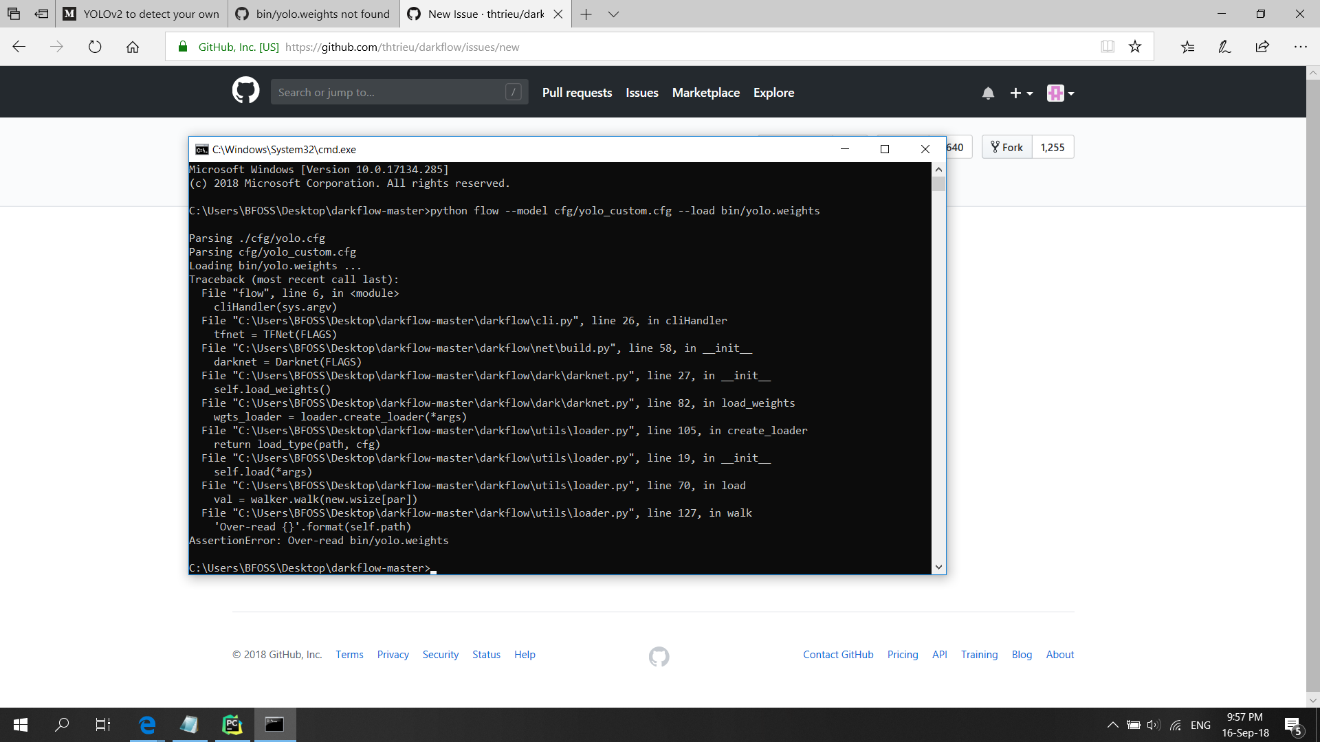 bin/yolo.weights not found · Issue #897 · thtrieu/darkflow · GitHub
