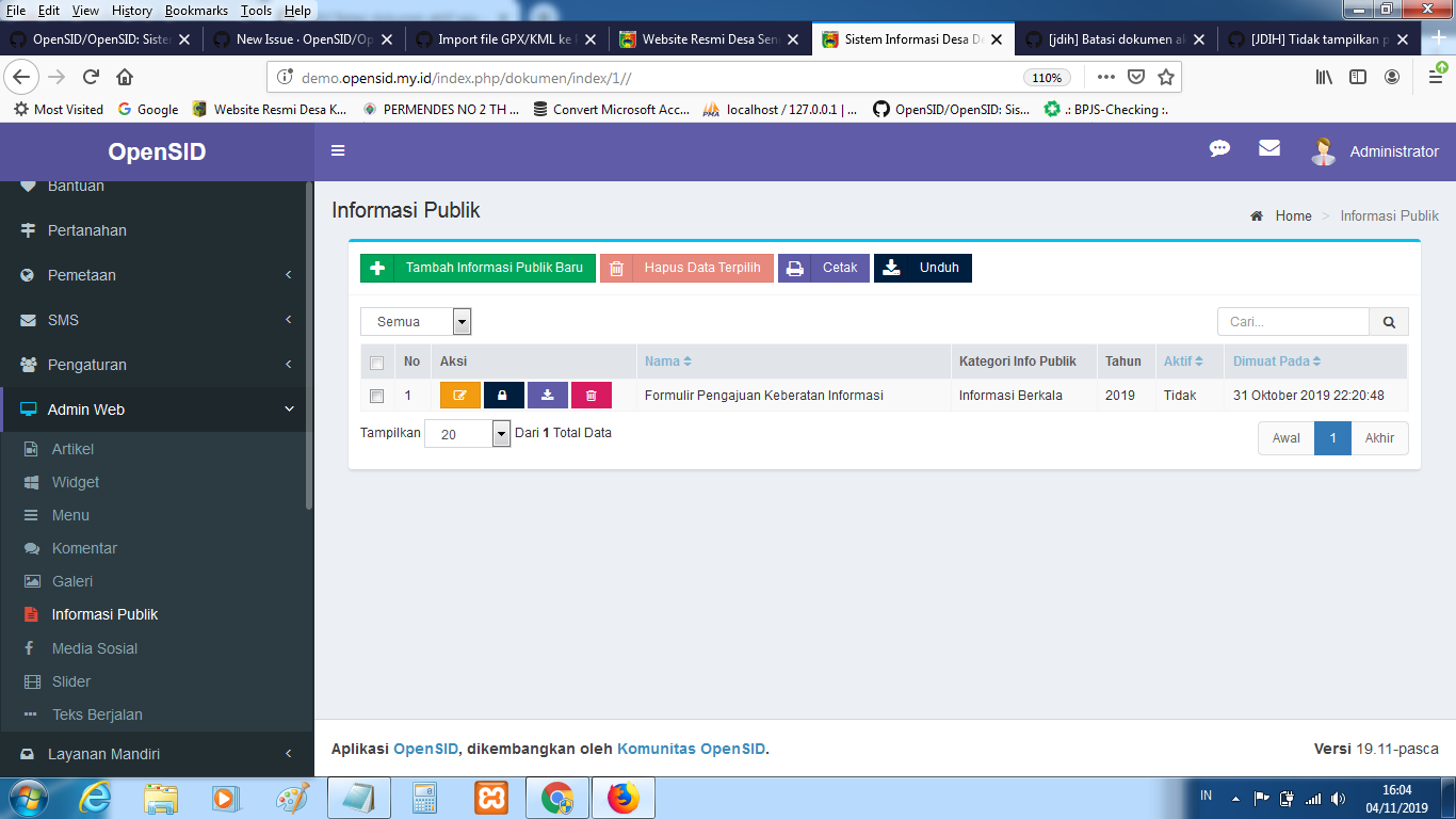[ Informasi Publik ] Batasi dokumen aktif saja yang bisa tampil di web · Issue #2463 · OpenSID ...