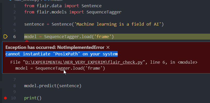 Windows Cannot Instantiate Posixpath On Your System · Issue 2623 · Flairnlpflair · Github