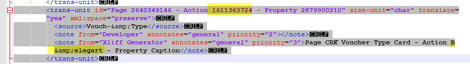 XLIFF file: txt2al trans-unit id differ from g.xlf-file of VSCode · Issue #4249 · microsoft/AL ...