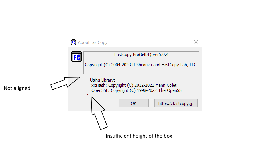 Cosmetic issues · Issue #174 · FastCopyLab/FastCopy · GitHub