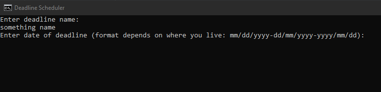 GitHub - MikroMacaroni/deadline-scheduler: A program where you can set deadlines/tasks and have ...