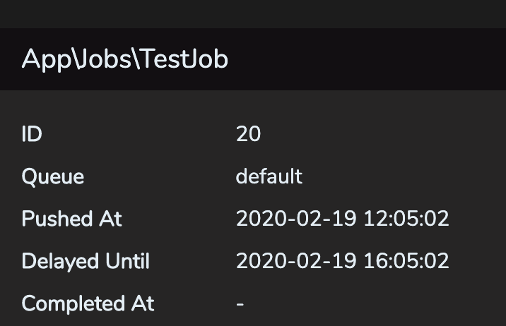 Delayed at is Wrong · Issue #771 · laravel/horizon · GitHub