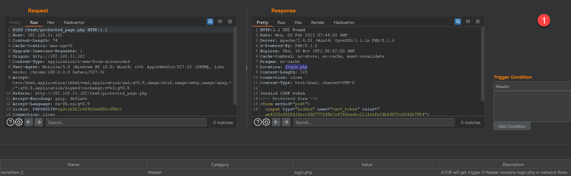 Failure to replace 2 tokens in the condition replacement · Issue #28 · synopsys-sig/ATOR-Burp ...