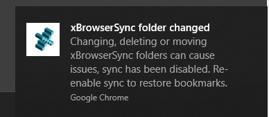 Extension keeps getting disabled. · Issue #37 · xbrowsersync/app · GitHub