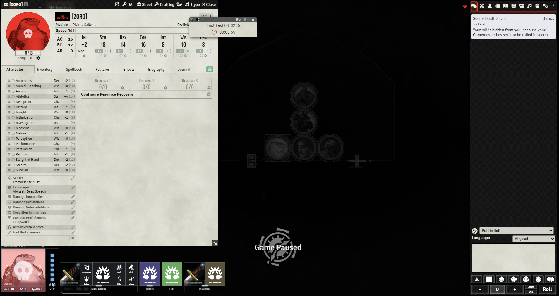 Argon Combat Hud Integration · Issue #3 · malde/blind-death-saves · GitHub