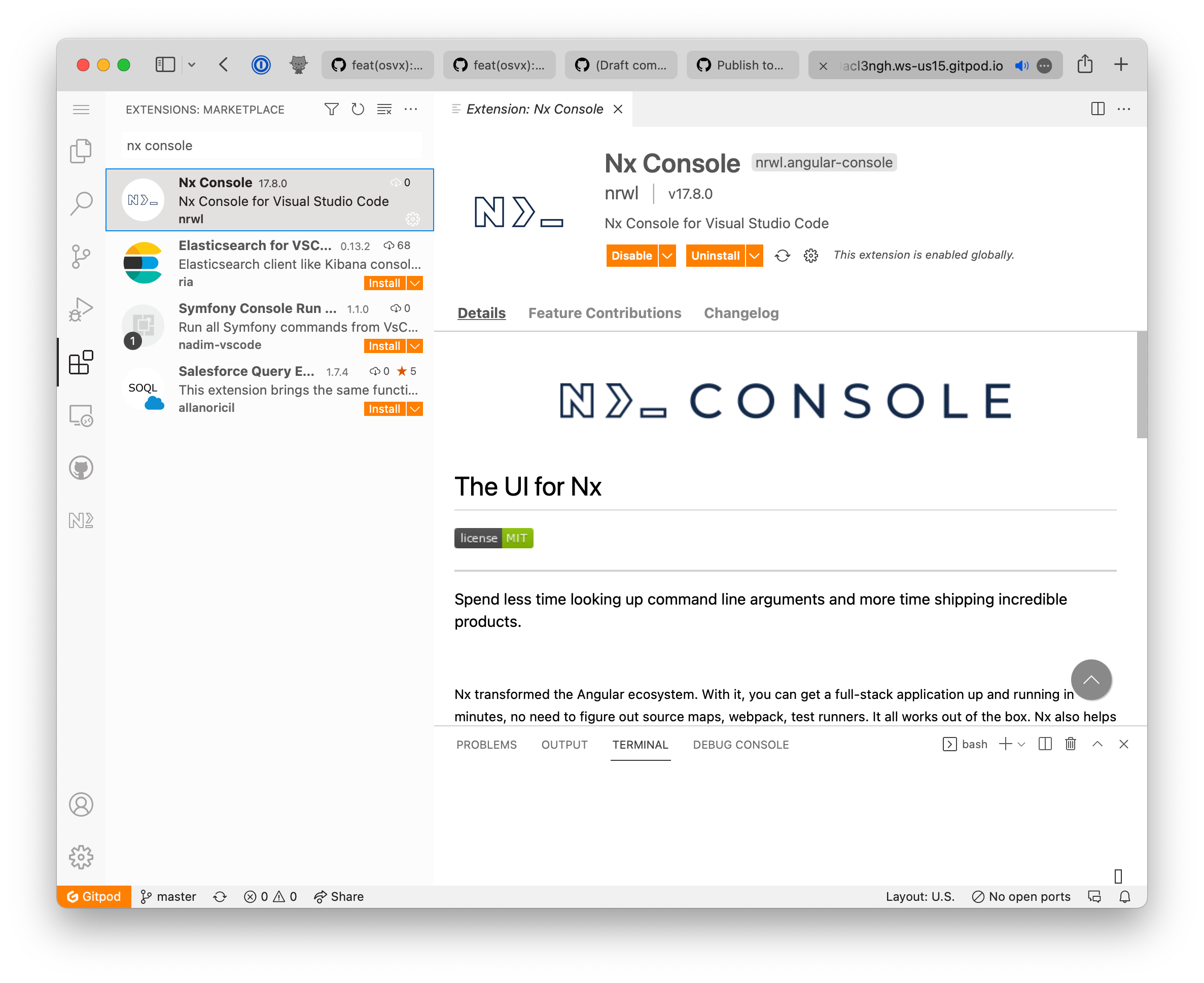 Publish to the open-vsx registry · Issue #995 · nrwl/nx-console · GitHub