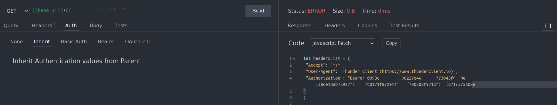 Inherit authentication doesn't work · Issue #381 · thunderclient/thunder-client-support · GitHub