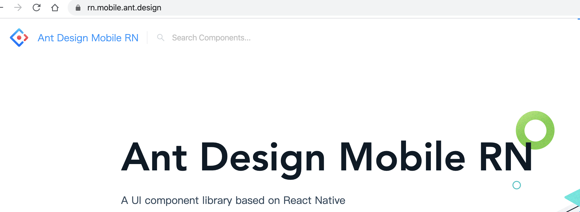 The Home Page link is not working · Issue #825 · ant-design/ant-design-mobile-rn · GitHub